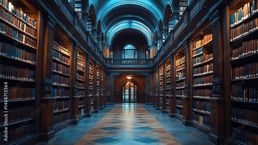 library in the library Stock Illustration | Adobe Stock