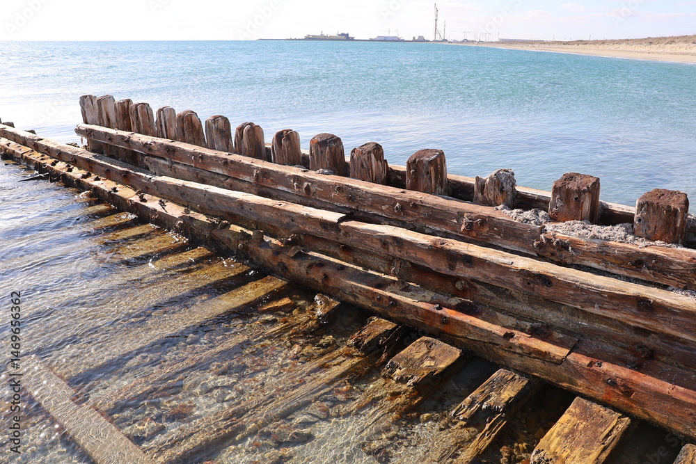 sea, water, beach, ocean, pier, sky, bridge, coast, landscape, wood ...