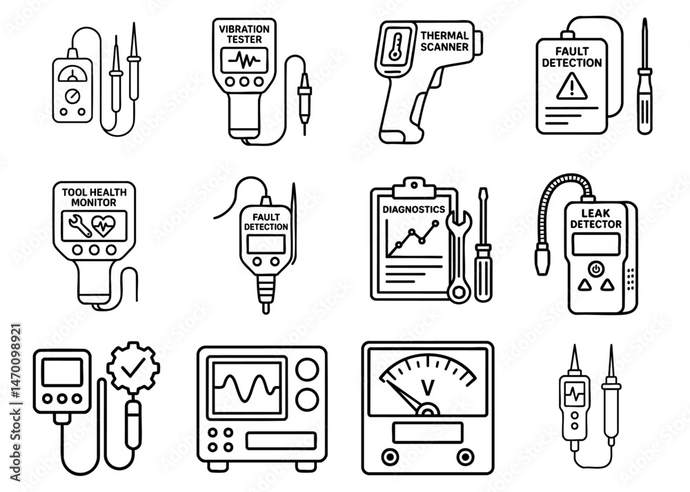 professional tool instrument efficiency concept. Technical diagnostic ...