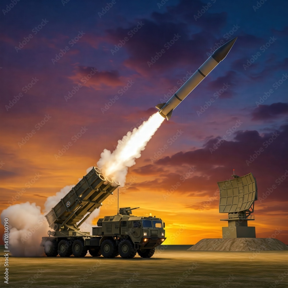 S400 Missile Launch in Desert at Sunset | Iron Dome | Air Defence ...
