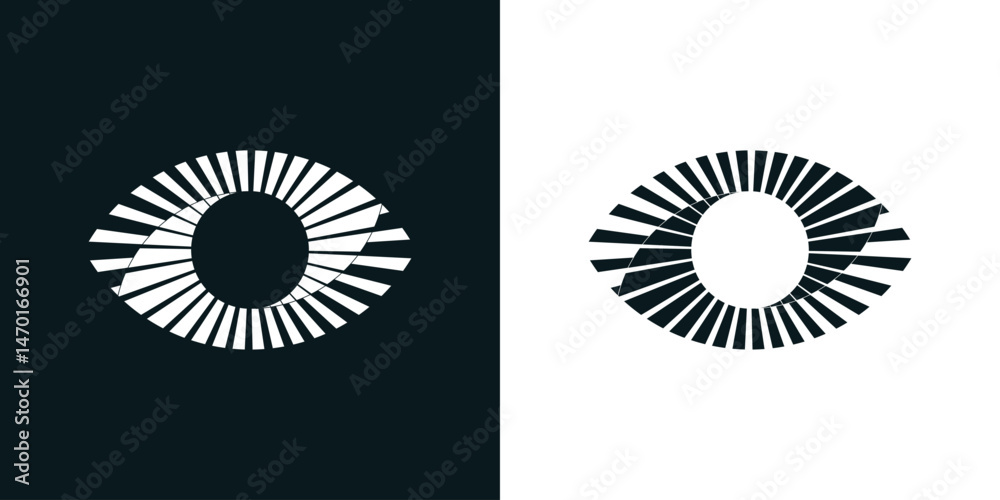 eye icon, visual identity symbol, visualization audio-visual logo ...