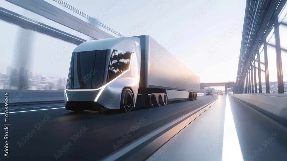self-driving truck, electric vehicle, smart highway, autonomous ...
