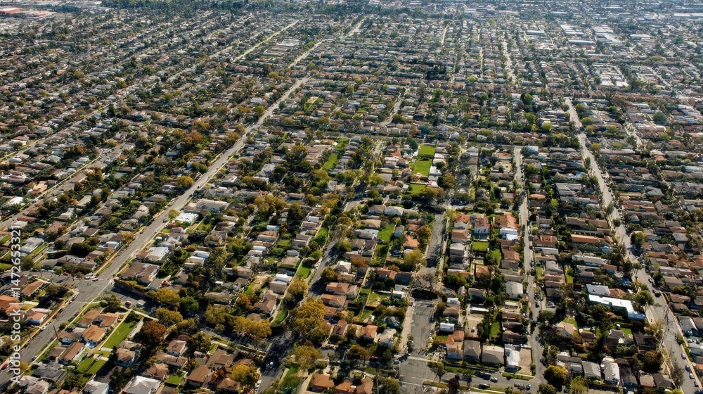 Bird's Eye Perspective of Hawthorne: A Glimpse into a Residential ...