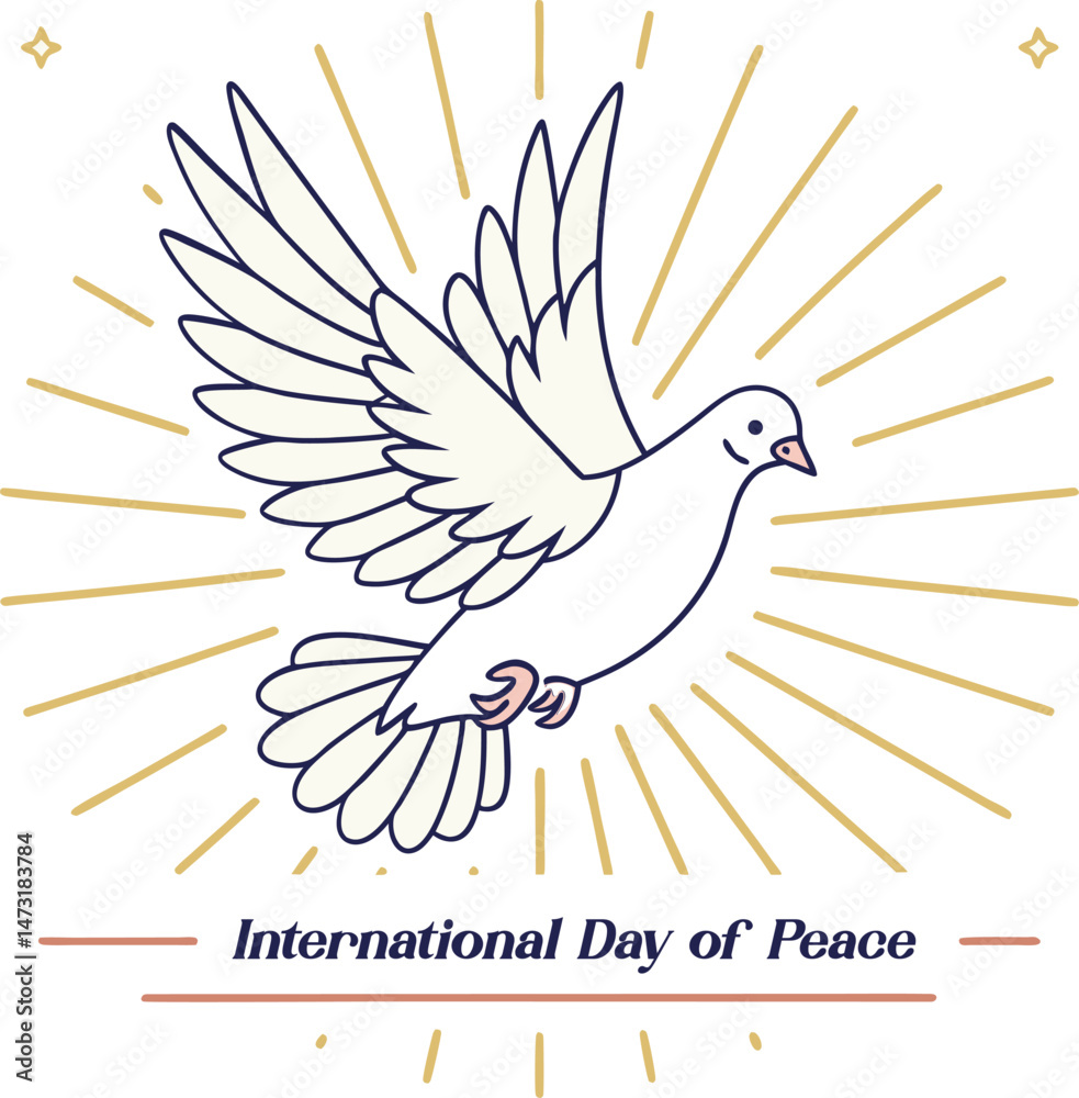 Dove of Peace: An artistic representation of a dove, symbolizing peace ...