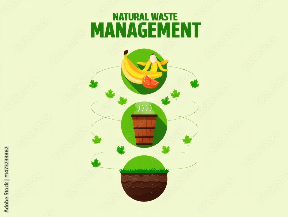 Stock-Illustration „Effective Natural Waste Management Composting Guide ...