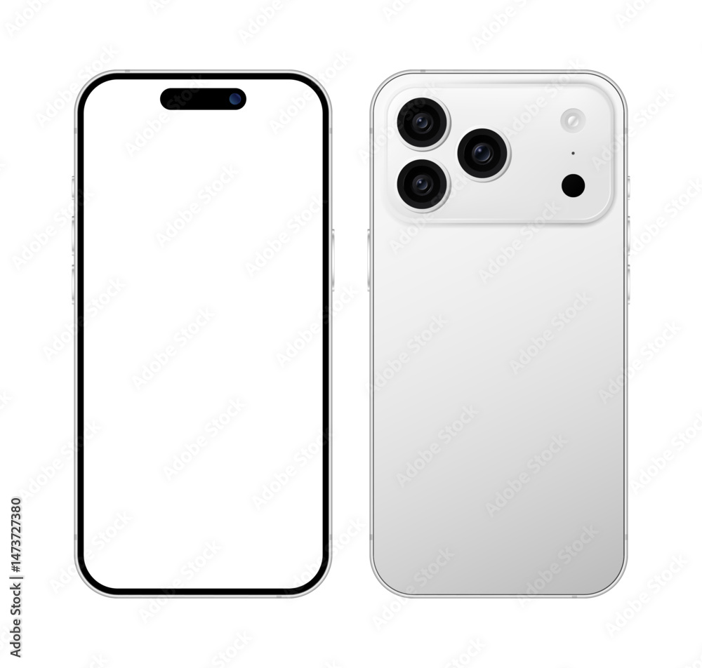 Apple iPhone 17 Pro Max latest 2025 Smartphone Device Front Back View ...