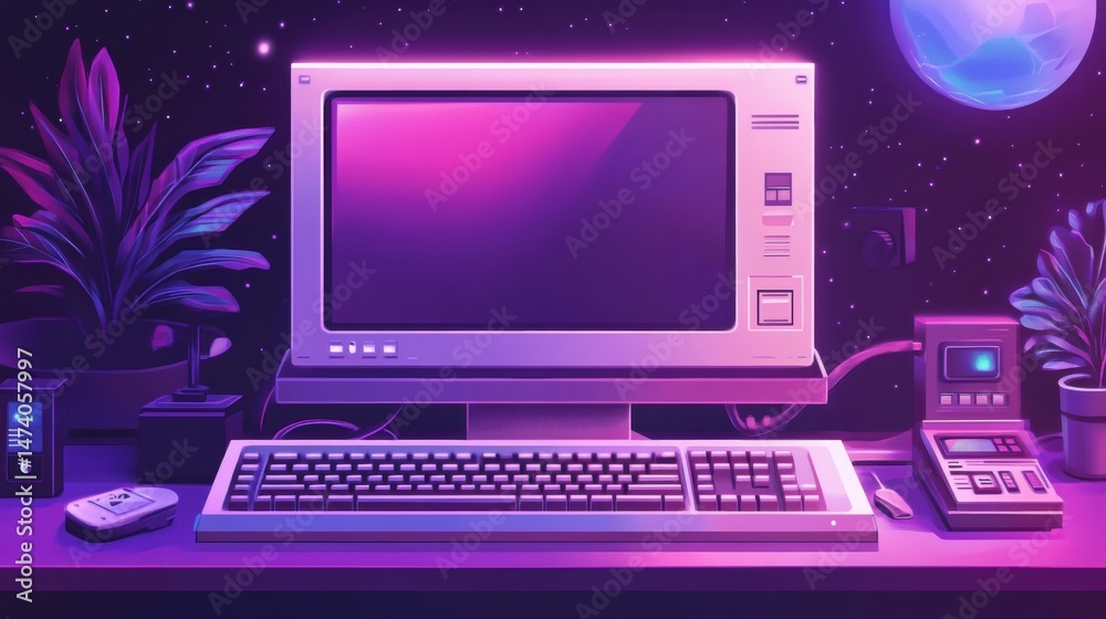 Retro old computer user interface,Pink Y2K computer window page and ...