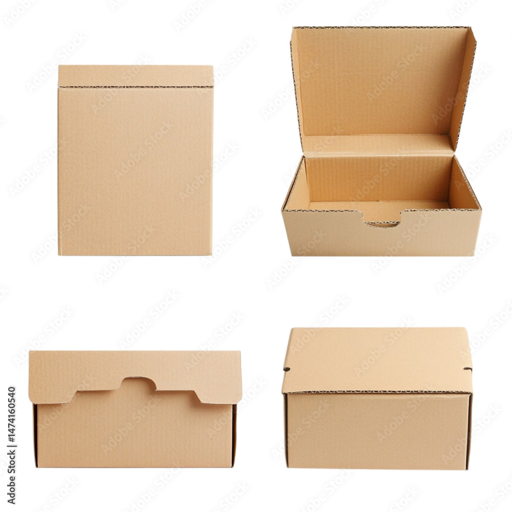 Cardboard boxes various shapes and sizes packaging containers shipping ...