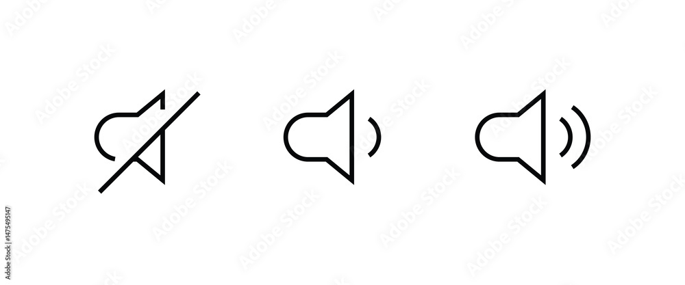 loud speaker icon, Voice , Record. recording Studio Symbol. volume ...