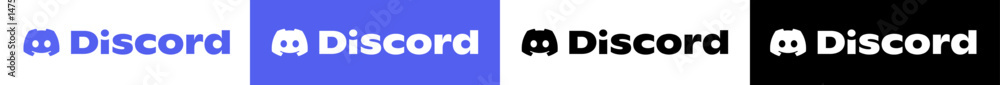 discord logotype Vector Set - discord Text Logo Original Gradient Color ...