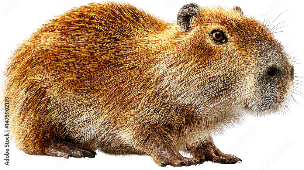 Capybara Close Up: An endearing capybara, the world's largest rodent ...