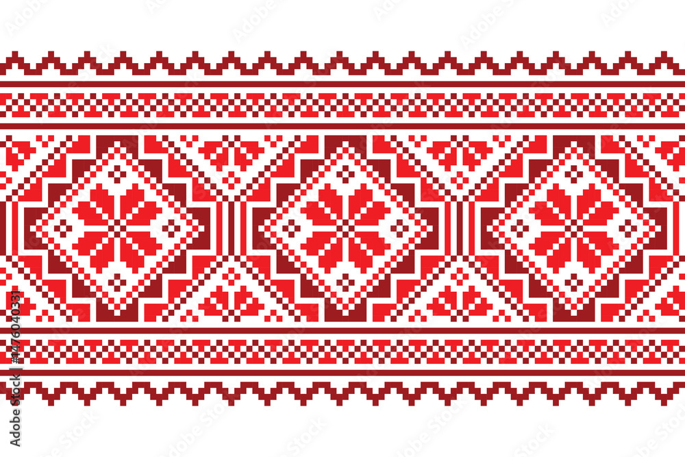 Ethnic oriental, traditional European pattern. Design pattern. Textile ...