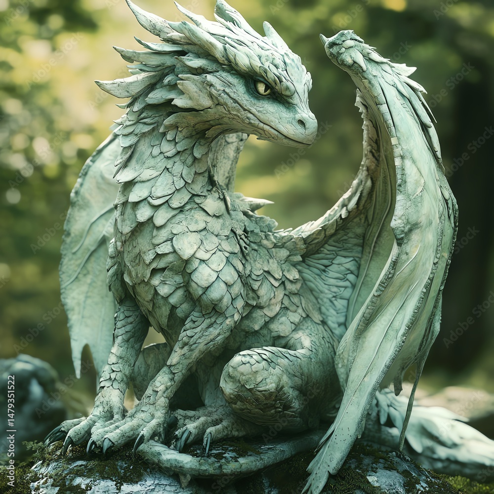 Bazyliszek basilisk mythical creature in his lair high resolution for ...