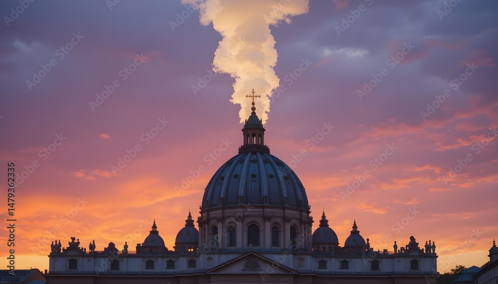When a new pope is elected during the papal conclave, white smoke rises ...