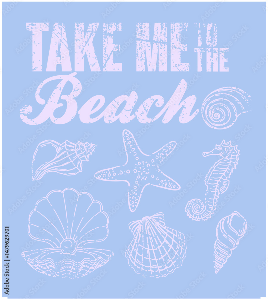 Stock-Vektorgrafik „Retro style graphic with slogan “TAKE ME TO THE ...