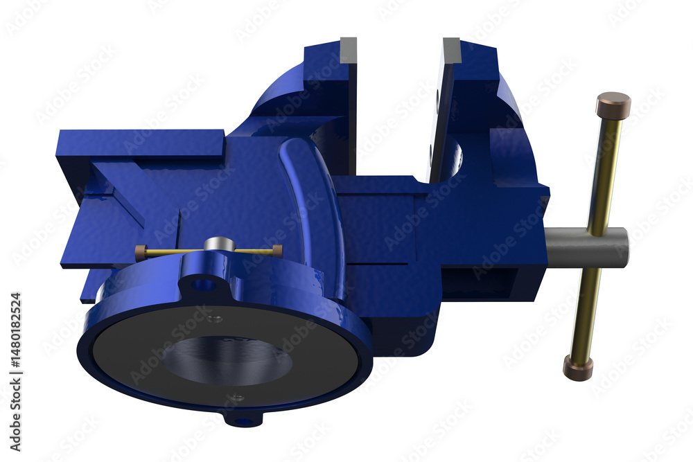 Stock-Illustration „open position Blue Light Duty Workbench Vise with ...