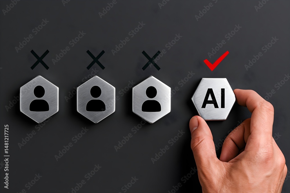 Ilustración de Stock artificial intelligence replacing jobs ai ...