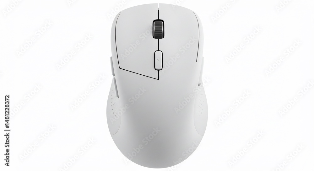 White wireless gaming mouse computer ergonomic optical usb rgb dpi ...