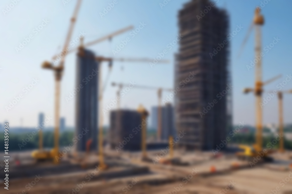 Foto de Stock blurry building project, building construction using ...