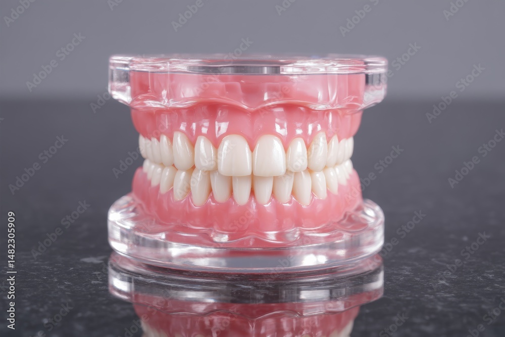 Dental Prosthetics Display Model Featuring Full Set of Teeth for Oral ...