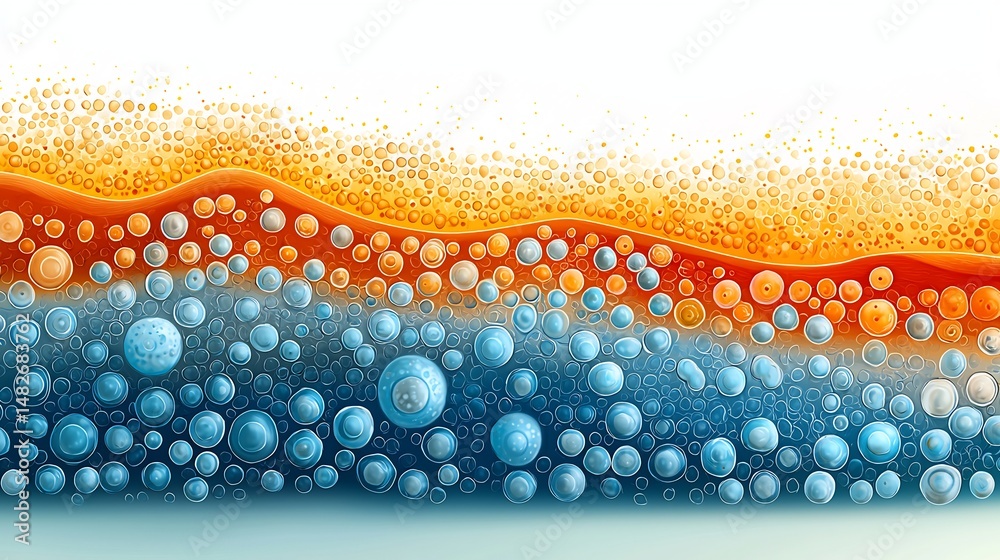 Detailed educational molecular diagram of ATP production step cellular ...