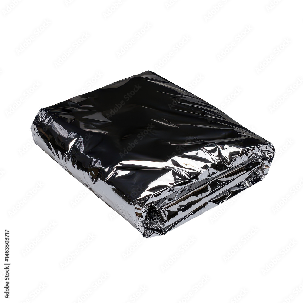 Windshield heat cover with reflective aluminum foil material, shown ...