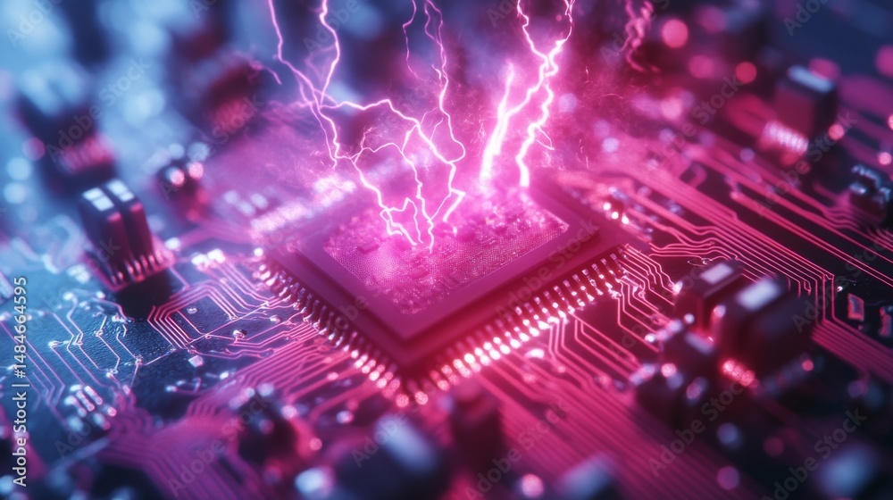 ESD Protection Circuit with Lightning Imagery for Electronics Safety ...