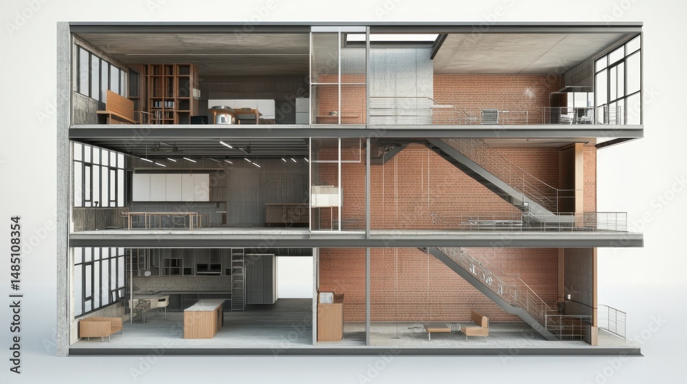 Building lifecycle stages shown in D BIM model from design to ...