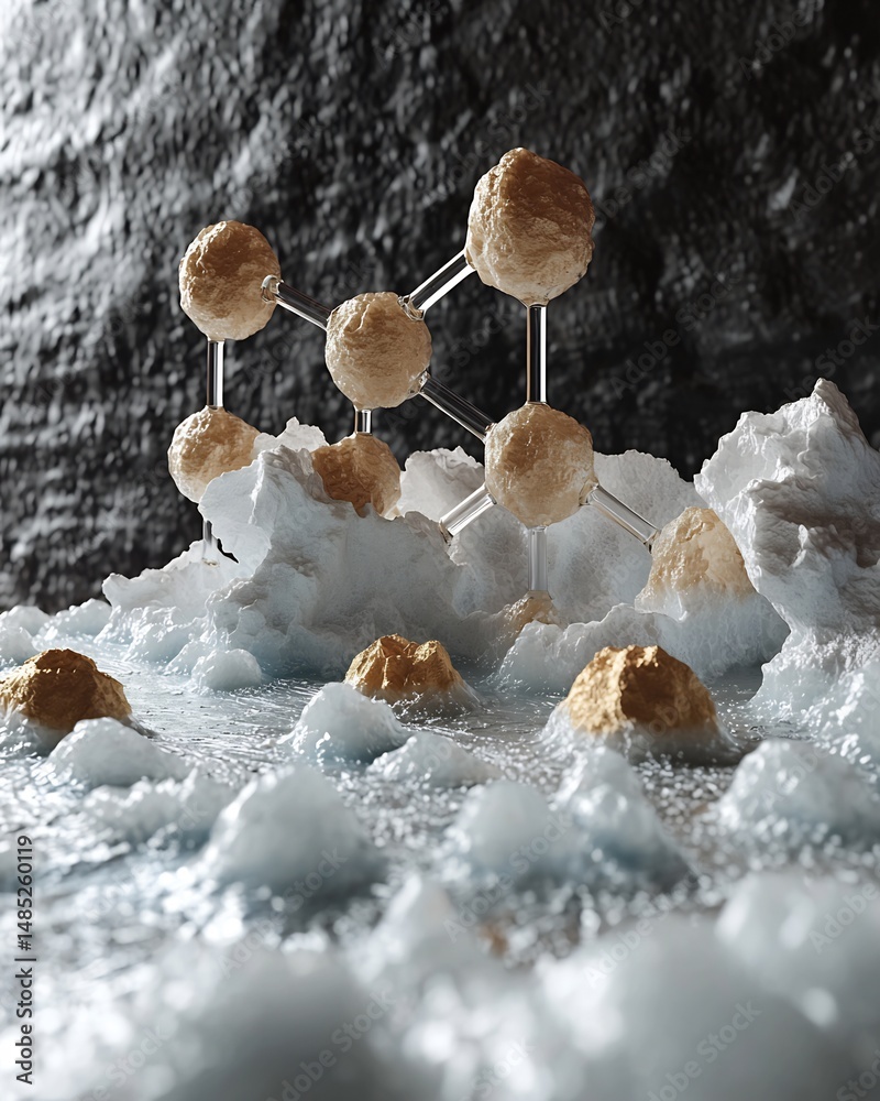 Labeled breakdown of comet molecules like CHOH HO CO with icy surface ...