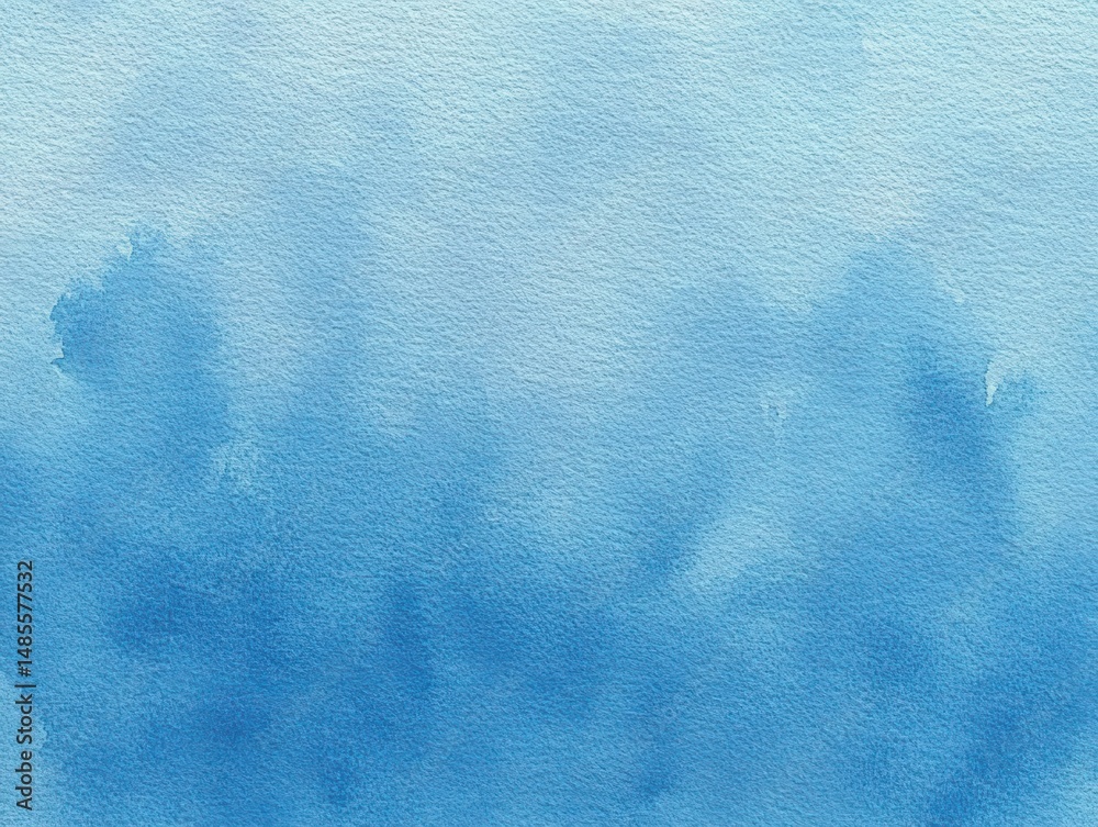 Abstract blue watercolor background with soft gradients and textured ...