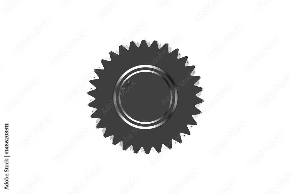 Silver Helical Gear on Transparent Background: High-Resolution PNG for ...