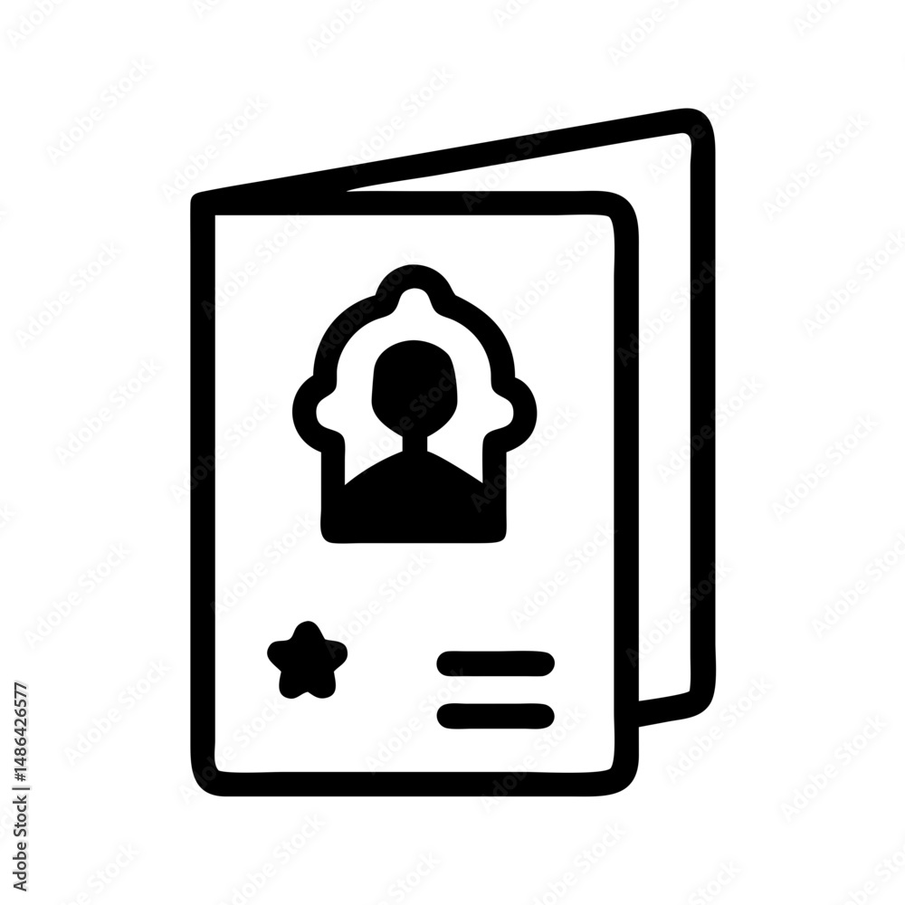 Explore passport id card document identification profile identity paper ...