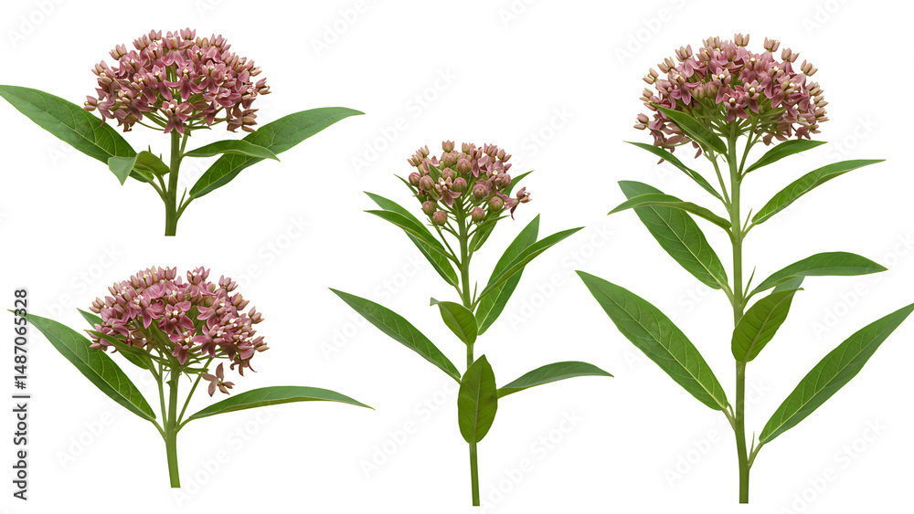 Milkweed Plants isolated on transparent background Stock Photo | Adobe ...
