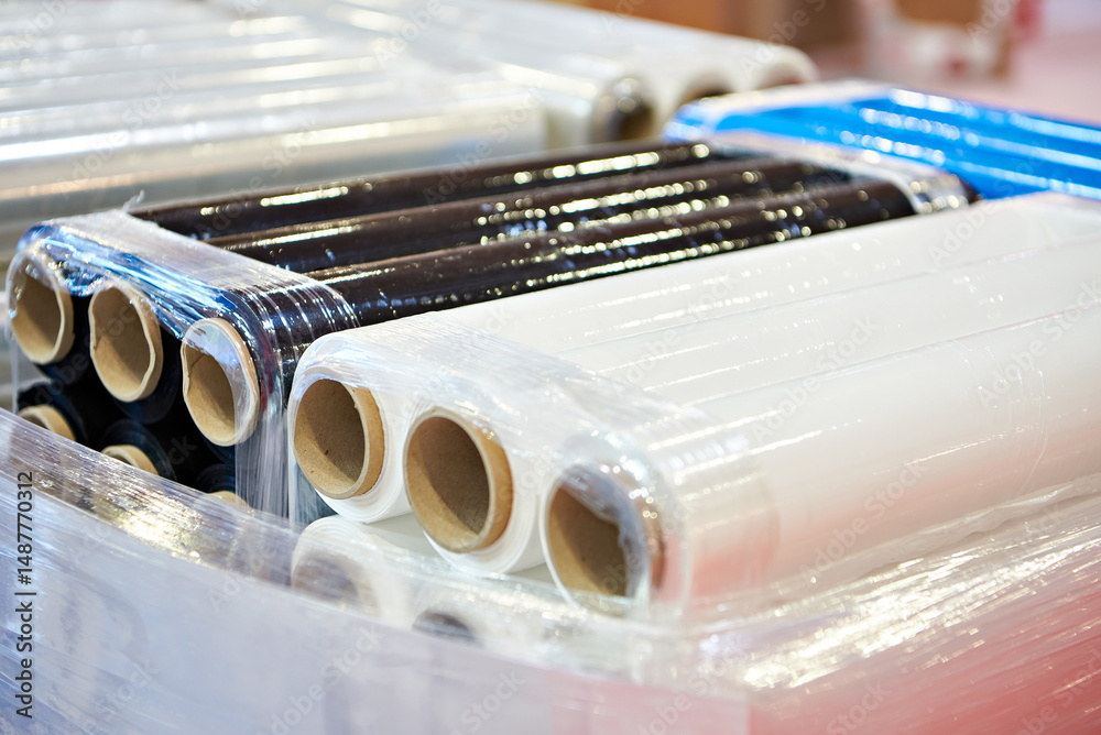 Stretch wrap in store Stock Photo | Adobe Stock