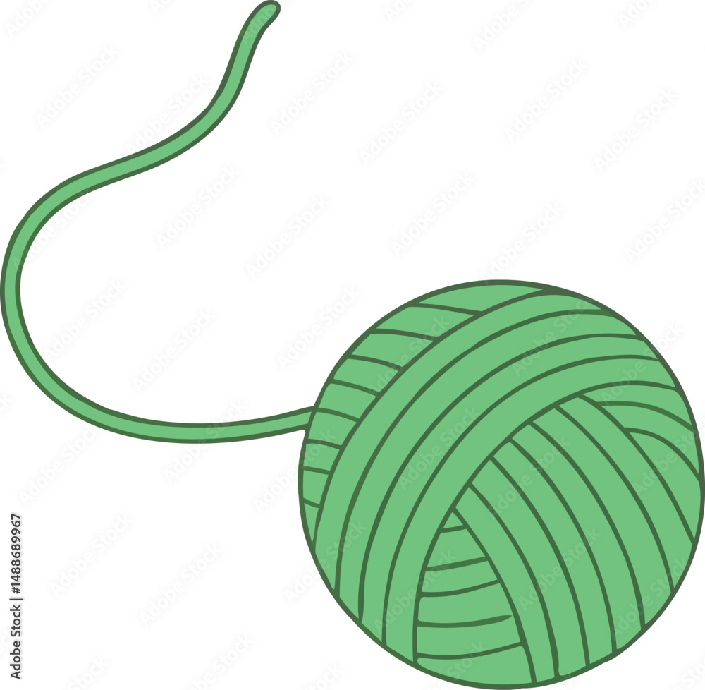 Sewing thread Ball, yarns, spools of knitting yarn Stock Vector | Adobe ...