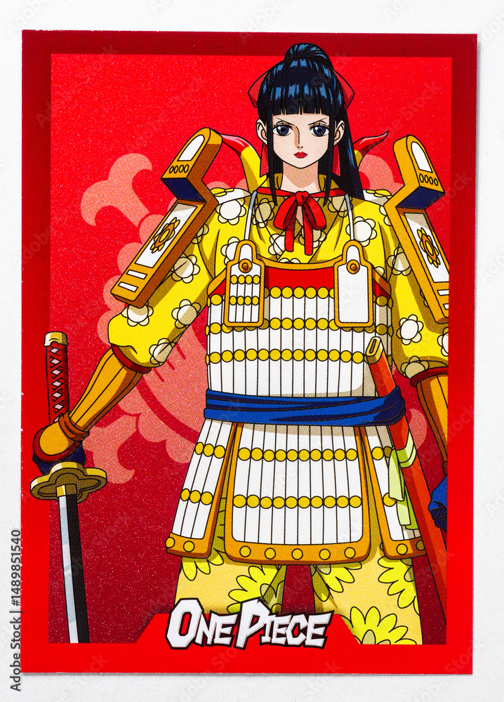 Hamburg, Germany - 05172025: photo of the English Panini One Piece 25th ...