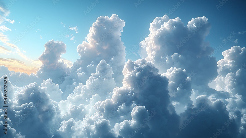 Stock-Illustration „Time lapse composite showing cloud build up ...