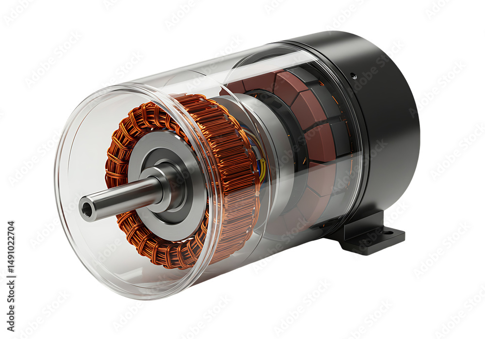 DC Motor: Powerful & Efficient Stock Photo | Adobe Stock