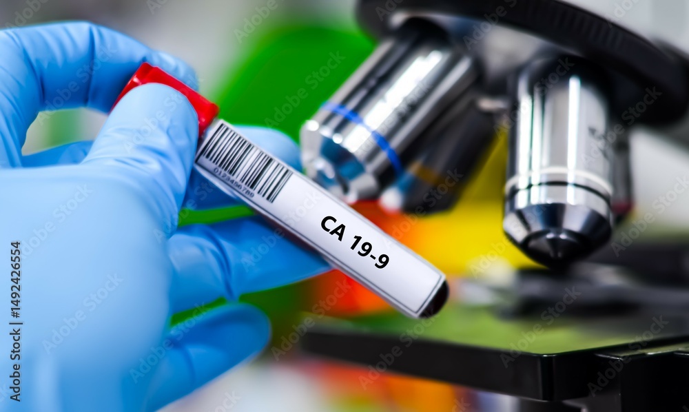 Blood sample tube for CA 19-9 test analysis. Stock Photo | Adobe Stock