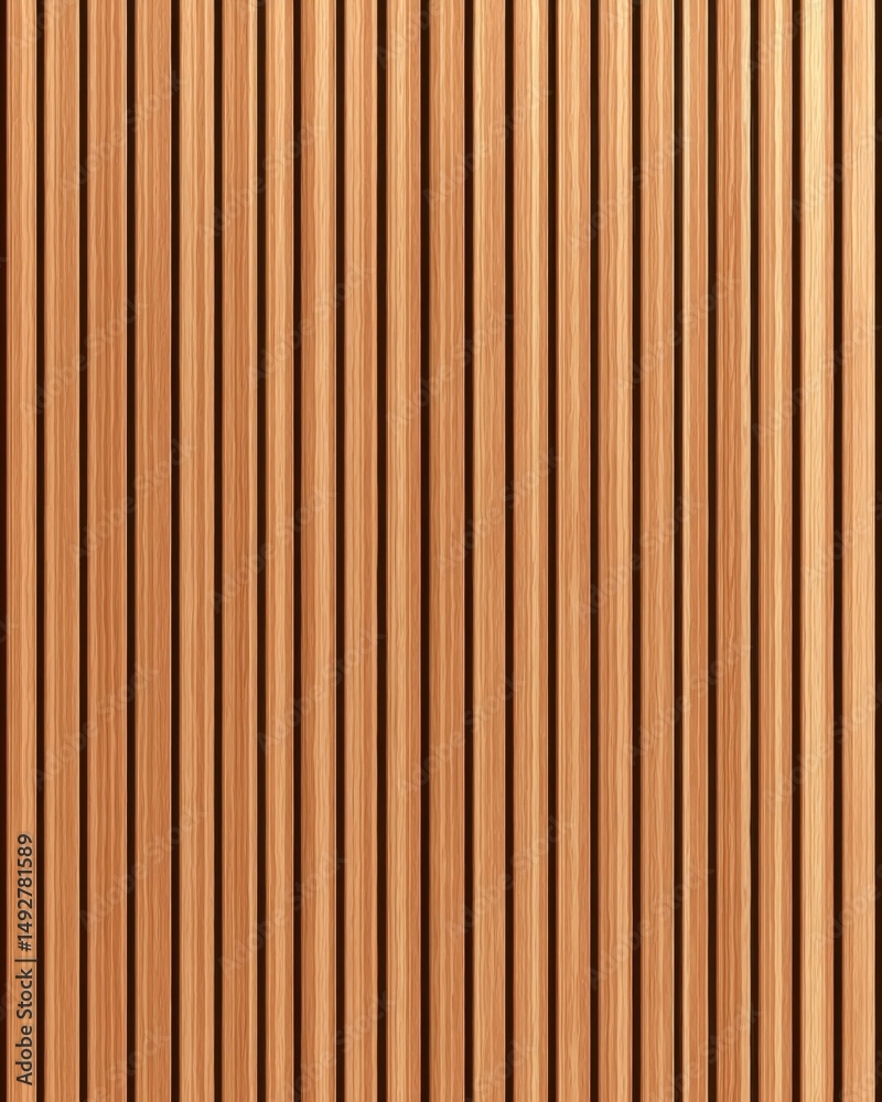 Wood wall paneling in vertical slats showing natural grain and texture ...
