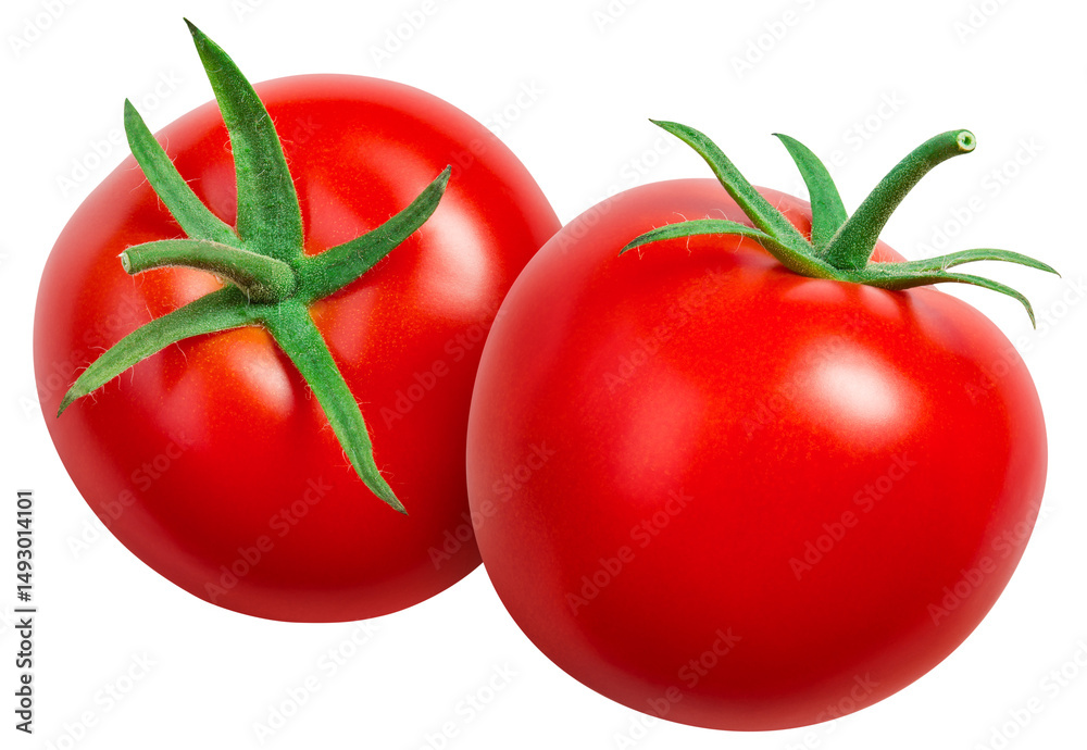 Tomato isolated png. Two tomatoes on transparent background. Perfect ...