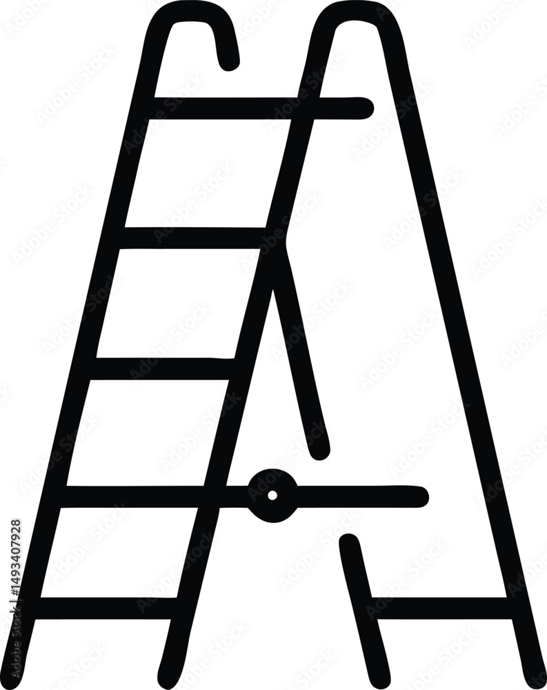 Stock-Vektorgrafik „Versatile Step Ladder Icon High-Resolution EPS ...