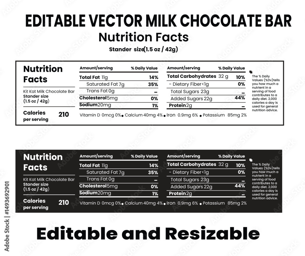 milk chocolate bar nutrition facts ,database template design with ...