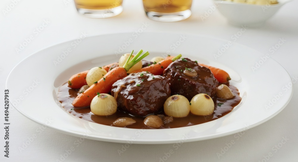 Beef bourguignon recipe: classic french beef stew with red wine ...