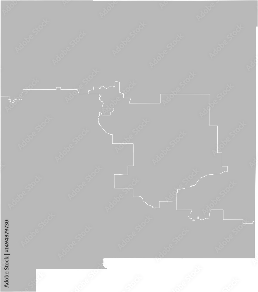 New Mexico congressional districts vector map (Web Mercator projection ...
