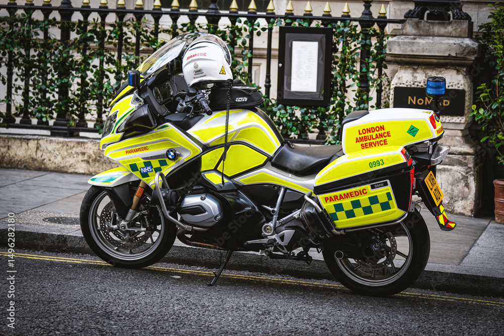 British National Health Service (NHS) Signage, Medical Emergency ...