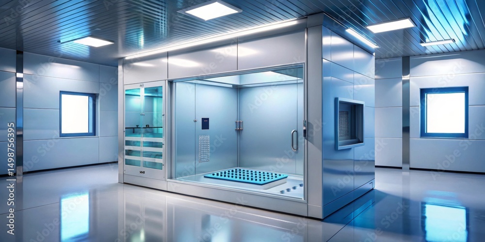 Cleanroom Environment Modern Sterile Chamber with Integrated Storage ...