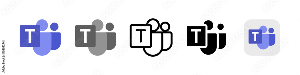 High resolution Microsoft Teams logo icon transparent png. Microsoft ...