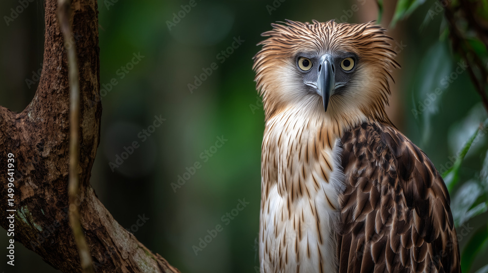 Philippine Eagle Posing Proudly in the Forest – Honoring Philippine ...