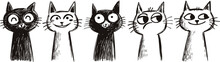 Whimsical Cartoon Cats Free Stock Photo - Public Domain Pictures